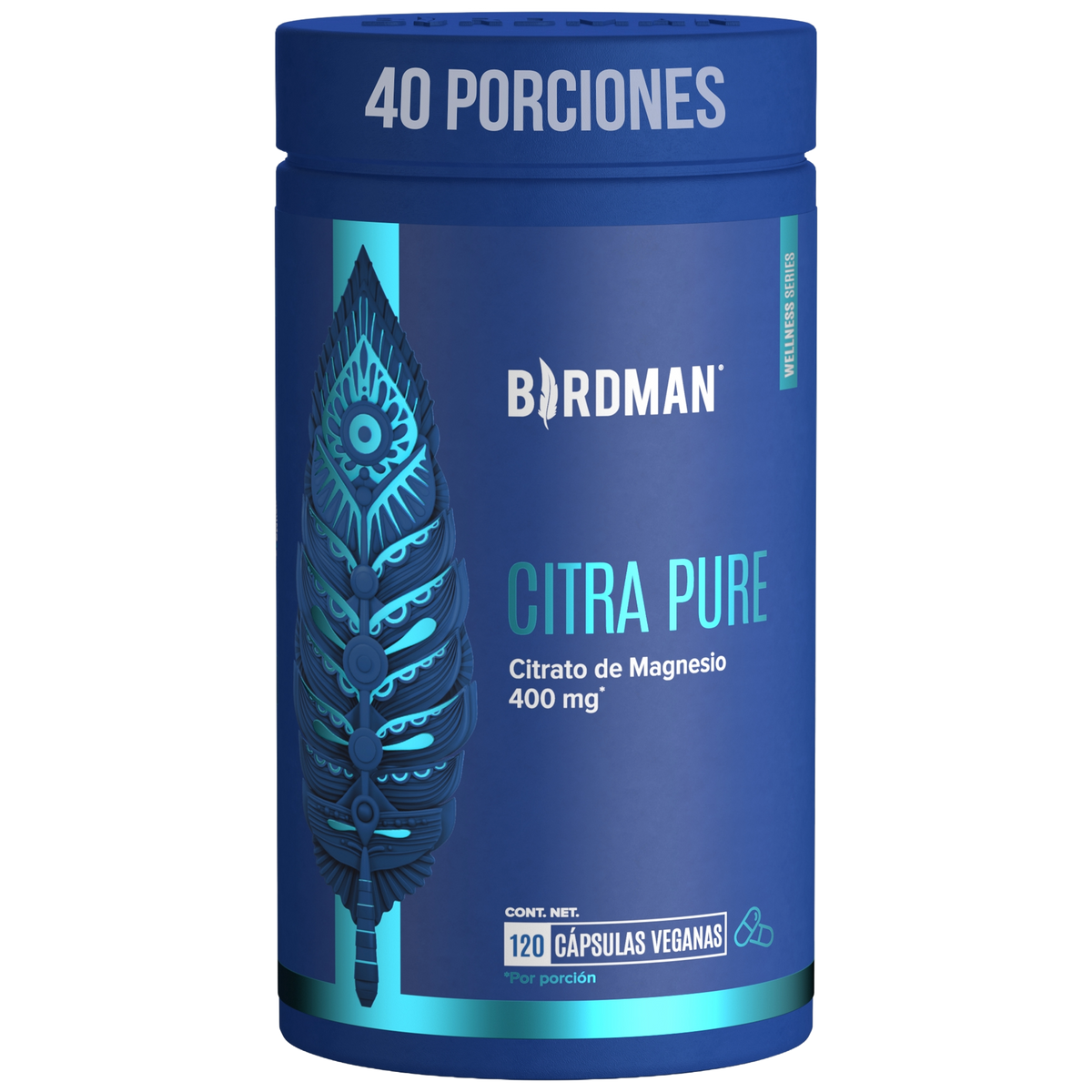 Citrato de Magnesio - 120 Cápsulas - 40 Porciones — Birdman MX