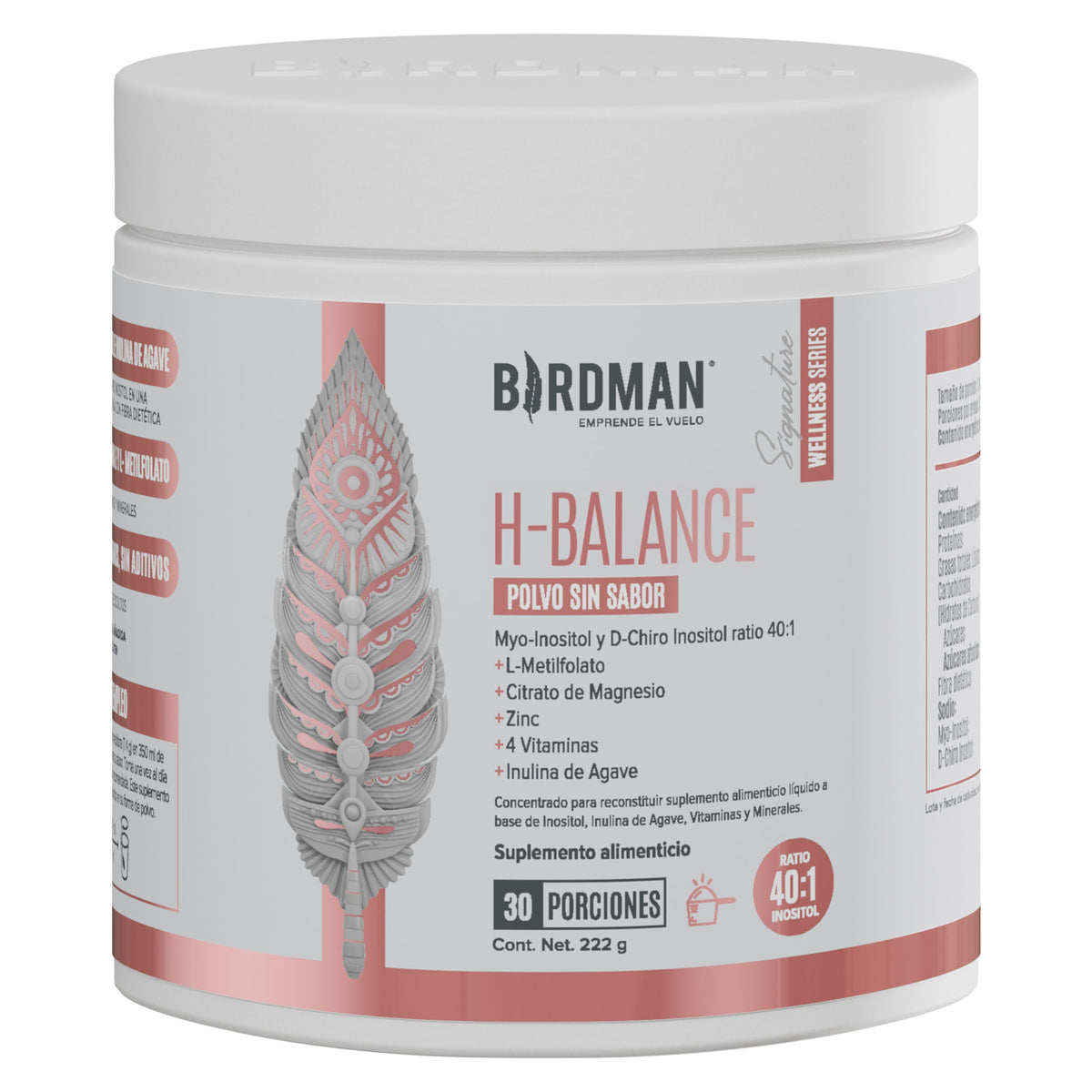 H-Balance: Inositol con Magnesio y Vitaminas - Sin Sabor - 222g ...