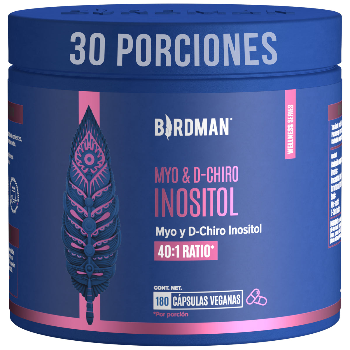 Myo & D-Chiro Inositol - 180 Cápsulas - 30 Porciones — Birdman MX