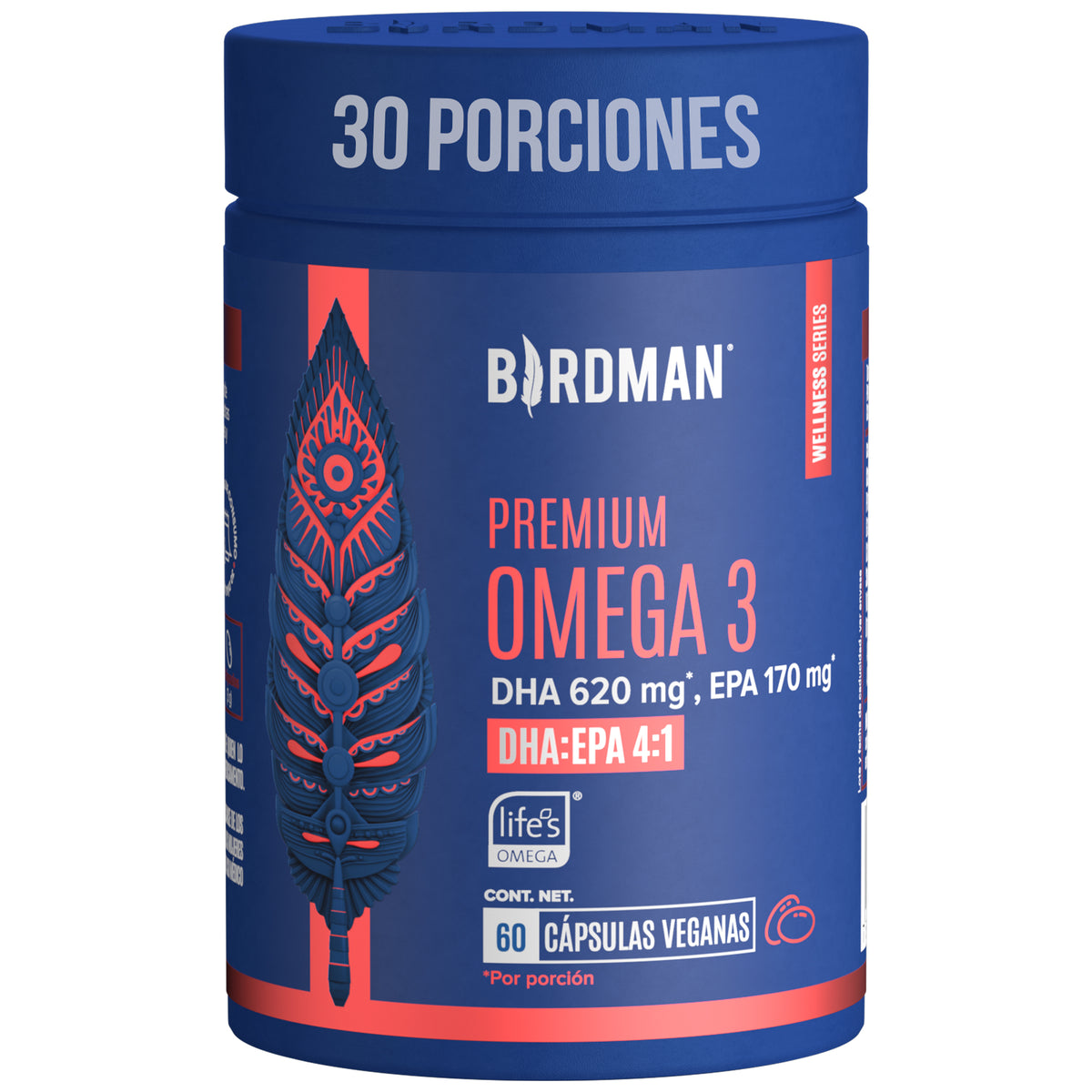 Premium Omega 3 - 60 Cápsulas - 30 Porciones — Birdman MX