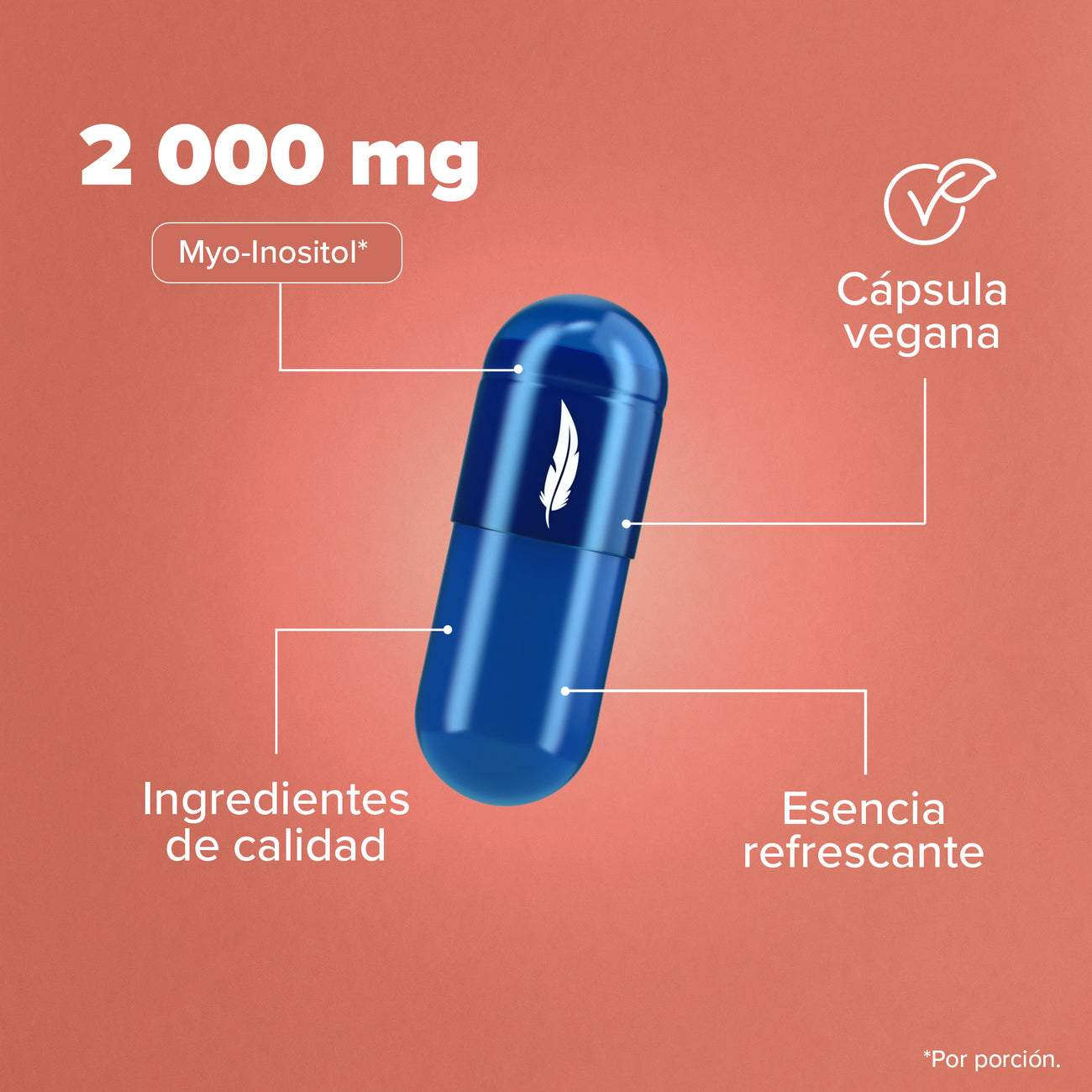Myo-Inositol - 90 Cápsulas - 30 Porciones