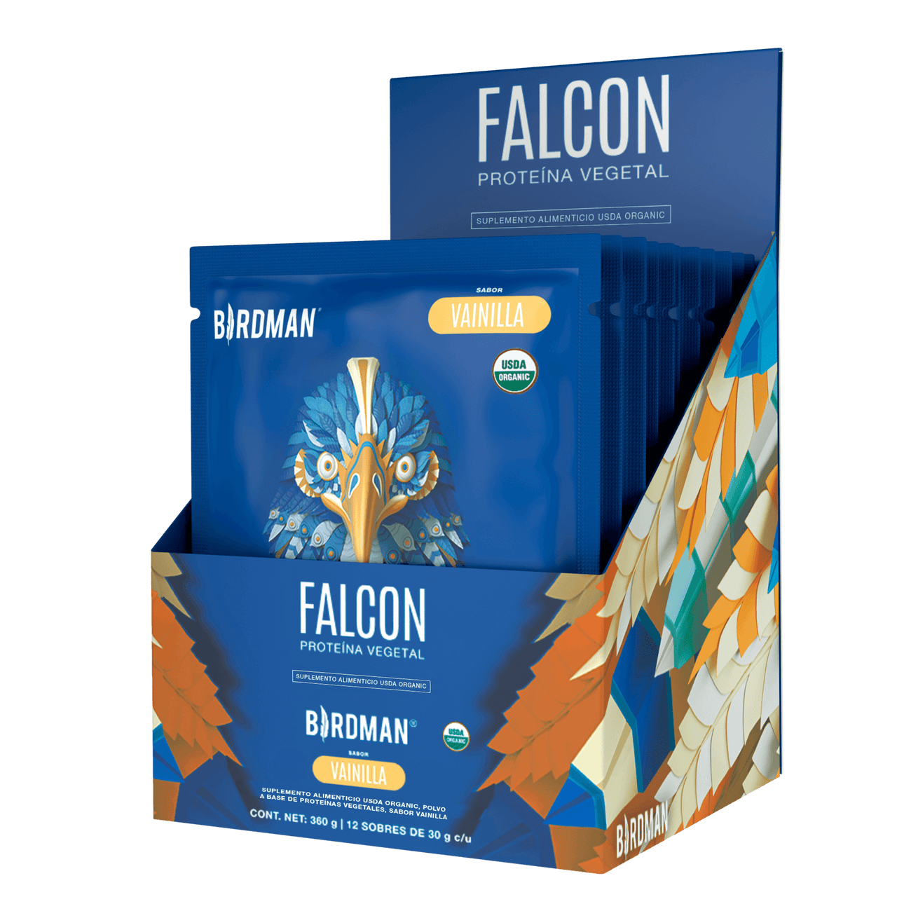 Falcon Protein Vainilla 12 Pack Sobres