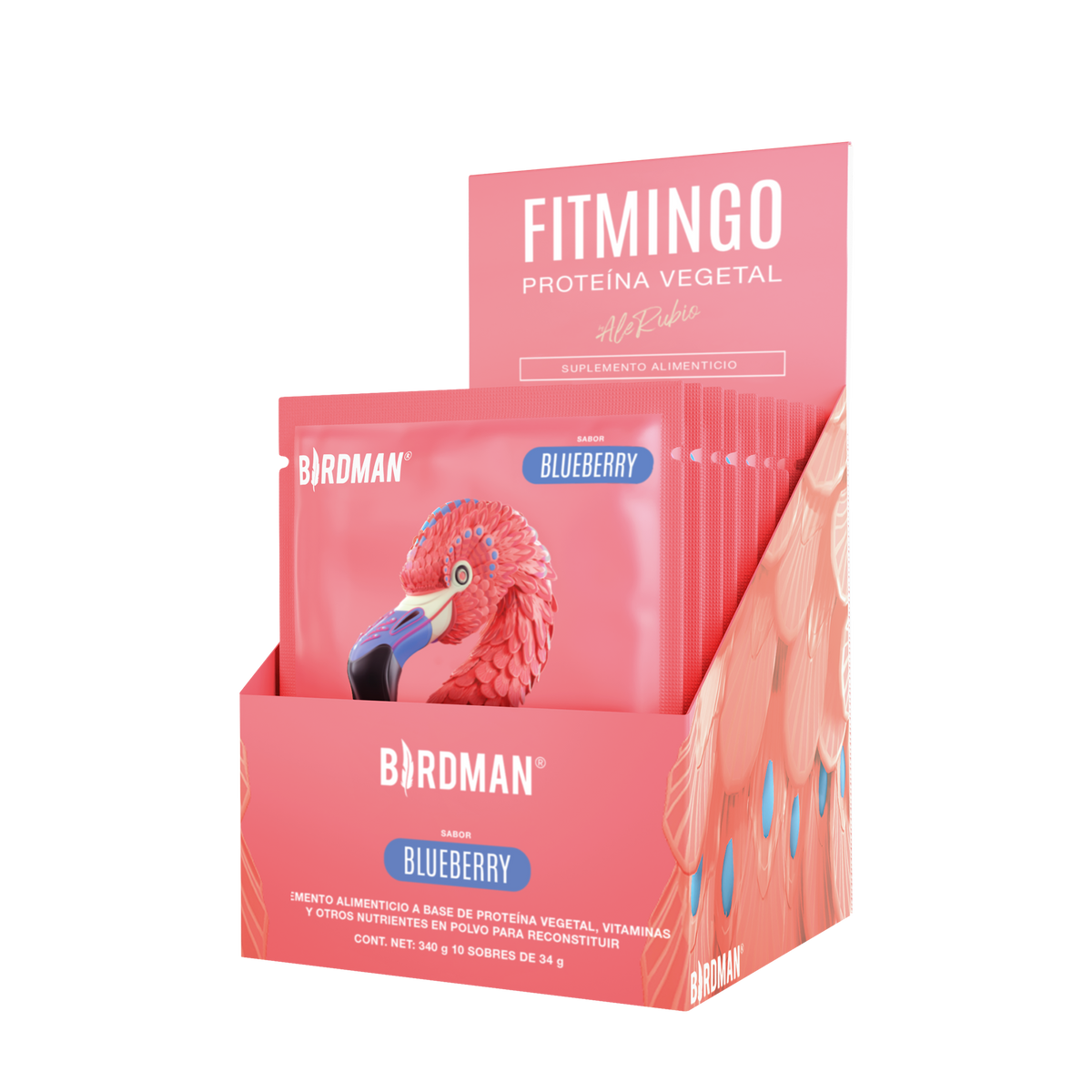 Fitmingo Protein Blueberry 10 pack sobres — Birdman MX