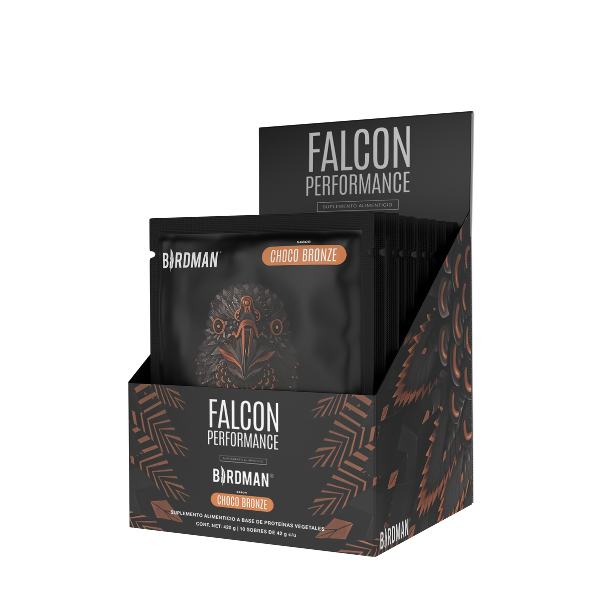 Falcon Performance Choco Bronze 10 Pack Sobres — Birdman MX